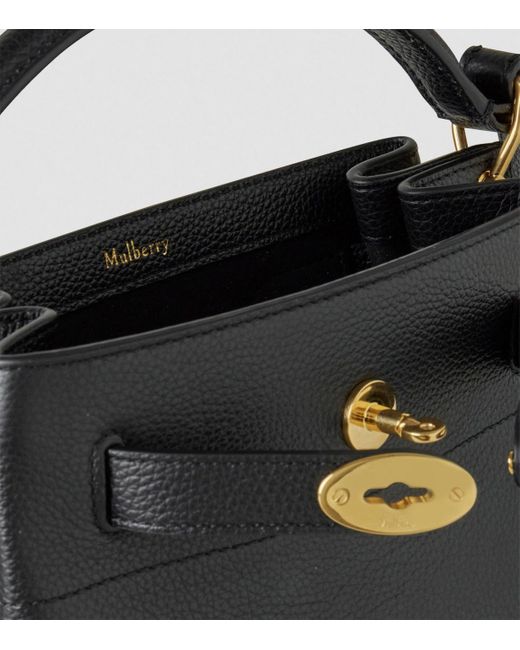 Mulberry Leather Islington Bucket Bag in Black | Lyst