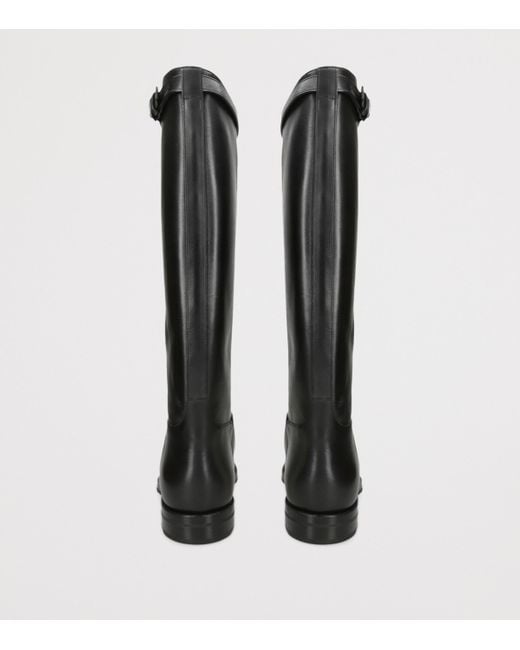 Church's Leather Michelle Knee-High Boots in Black | Lyst