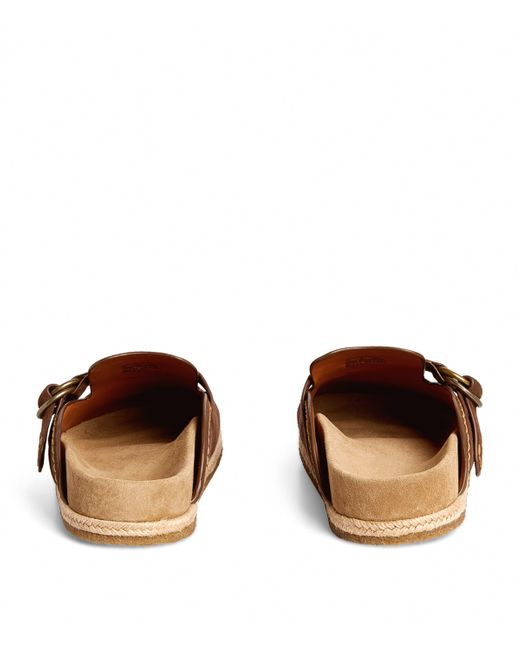 Polo Ralph Lauren Suede Turbach Clogs in Brown for Men | Lyst UK