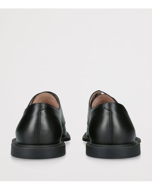 The Row Nic Leather Derby Shoes in Black for Men | Lyst