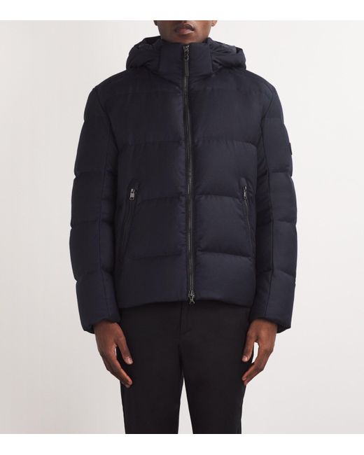 Bogner Wool-Blend Down Xamy Puffer Jacket in Blue for Men | Lyst