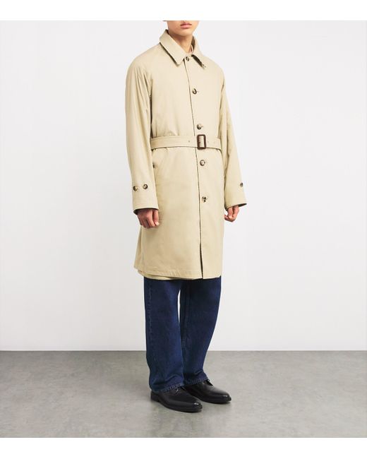 Polo Ralph Lauren Tweed Check Reversible Overcoat in Brown for Men | Lyst