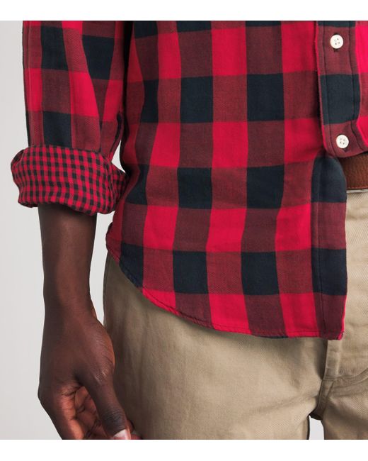 Polo Ralph Lauren Double-Faced Check Shirt in Red for Men | Lyst UK
