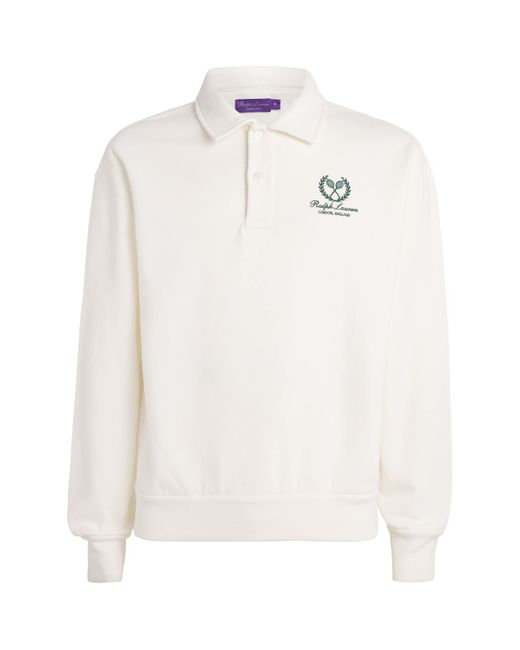 Ralph Lauren X Wimbledon Crest Polo Shirt in White for Men | Lyst UK