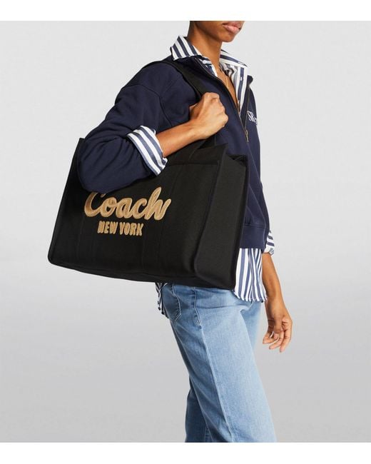 COACH Large Cargo Tote Bag in Black | Lyst