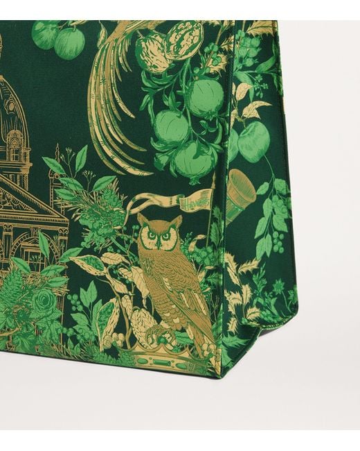 Harrods Cotton House Of Jacquard Shopper Bag in Green | Lyst