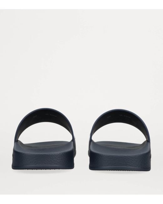 Givenchy Logo Slides in Blue for Men | Lyst
