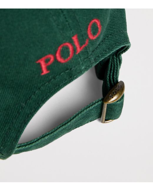 Polo Ralph Lauren Cotton Polo Pony Baseball Cap in Green for Men | Lyst