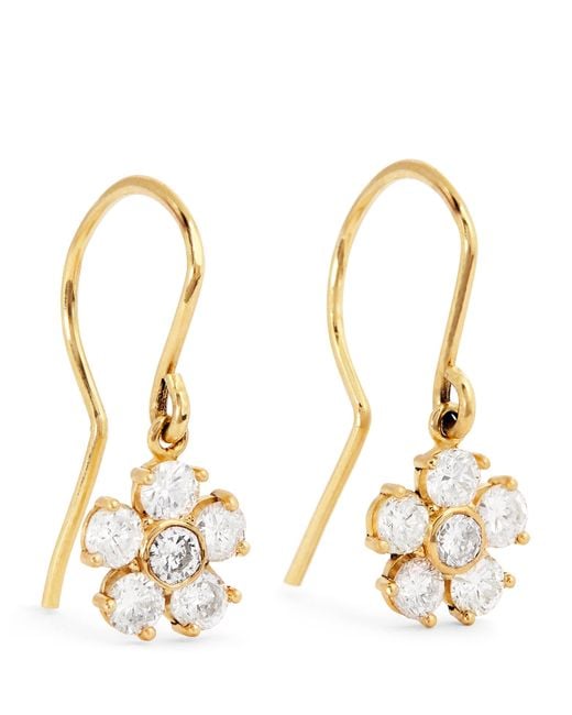 Jennifer Meyer Large And Diamond Edith Earrings in Metallic | Lyst UK