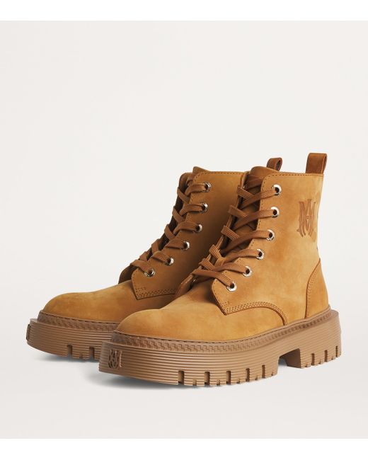 Amiri Leather Jumbo Boots in Brown for Men | Lyst