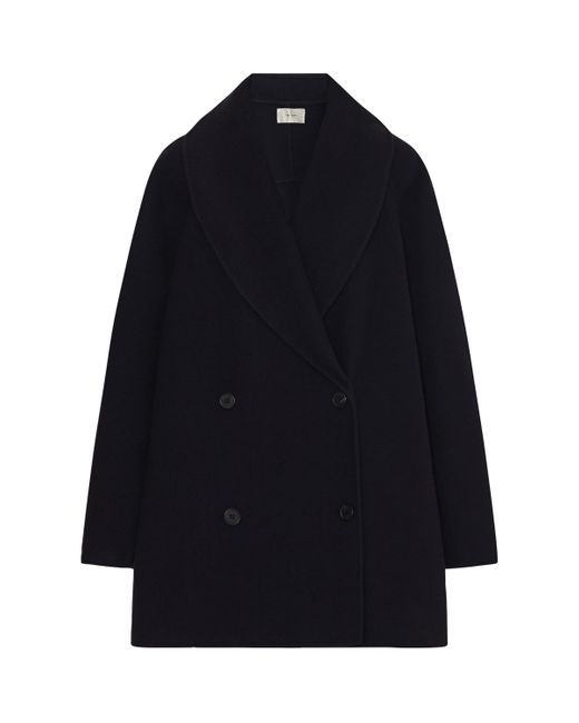 The Row Polli Virgin Wool-Blend Coat in Blue | Lyst