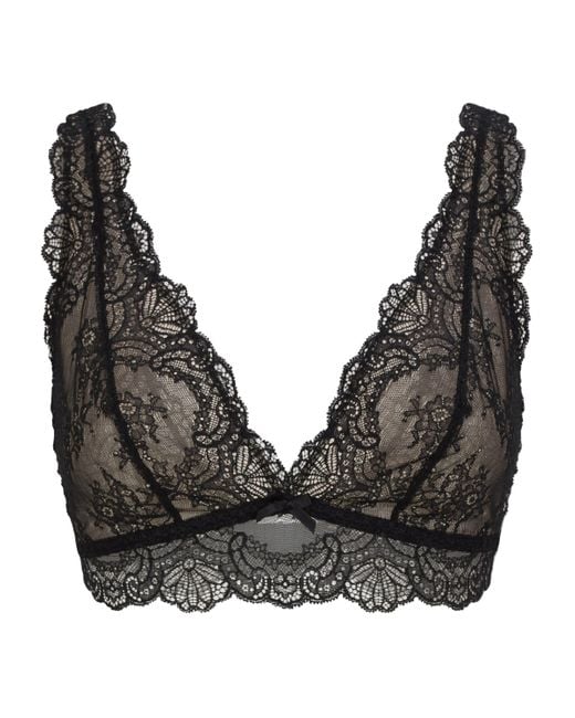 Aubade Sheer Lace Bralette in Black | Lyst