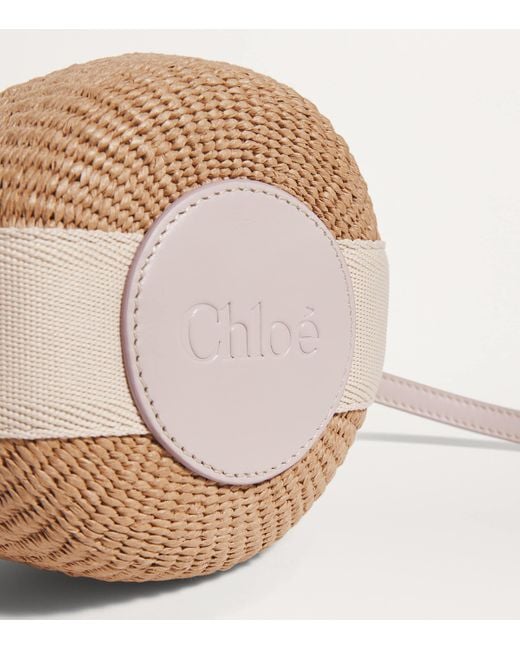 Chloé Small Woody Basket Bag in Natural | Lyst