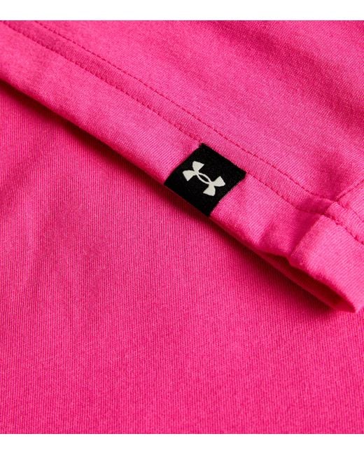 Under Armour Project Rock Payoff T-Shirt in Pink for Men | Lyst