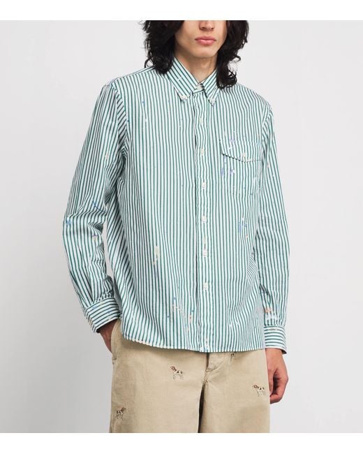 Polo Ralph Lauren Cotton Paint Splatter Shirt in Blue for Men | Lyst