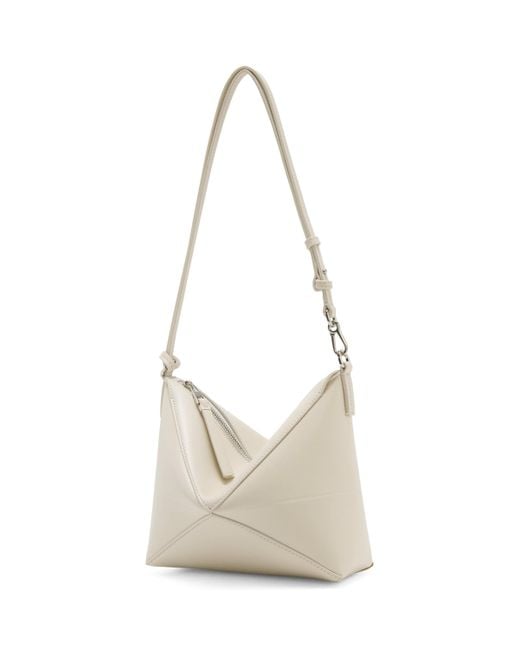 Loewe Leather Puzzle Pouch Bag in White | Lyst