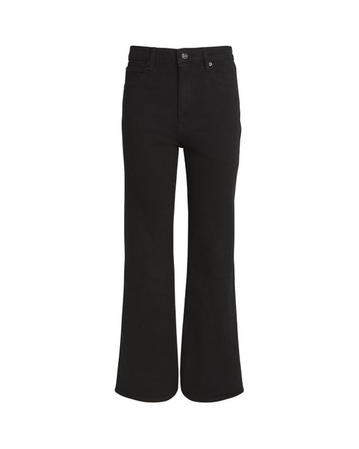 FRAME The Pixie Arrow Bootcut Jeans in Black | Lyst