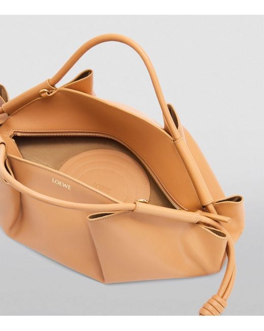 Loewe Medium Leather Paseo Tote Bag in Brown | Lyst