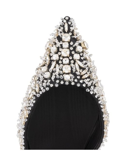 Christian Louboutin Queenissima Embellished Slingbacks 80 in White | Lyst