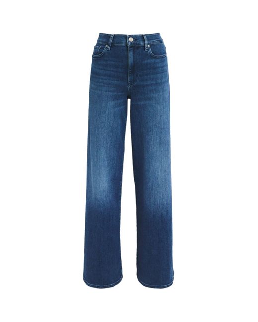 FRAME Le Slim Palazzo Wide-Leg Jeans in Blue | Lyst