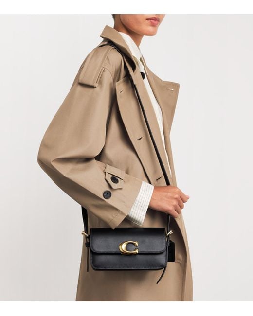 COACH Calf Leather Zoe Shoulder Bag in Black | Lyst