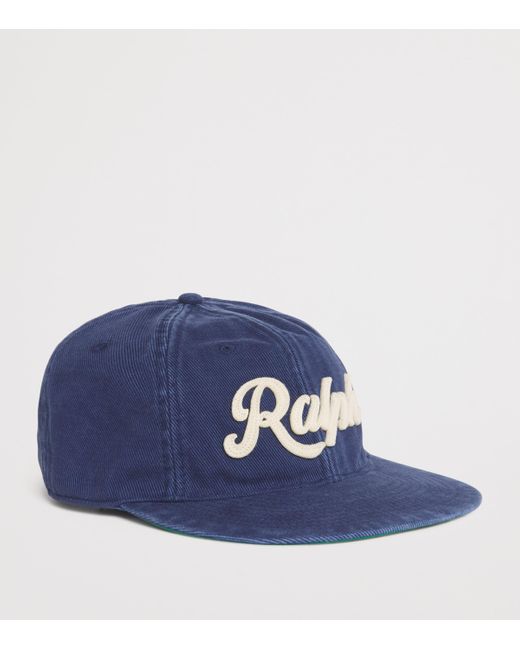 Polo Ralph Lauren Cotton Twill 'Ralph' Appliqué Cap in Blue for Men | Lyst