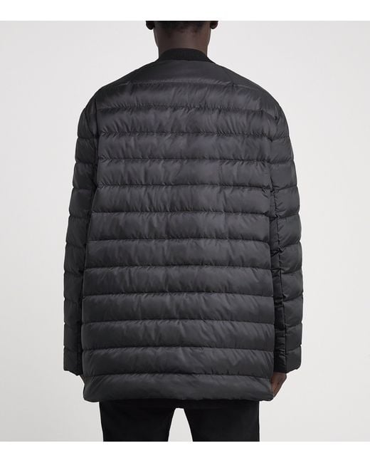 Rick Owens X Moncler Down Padded Flight Jacket in Black for Men | Lyst UK