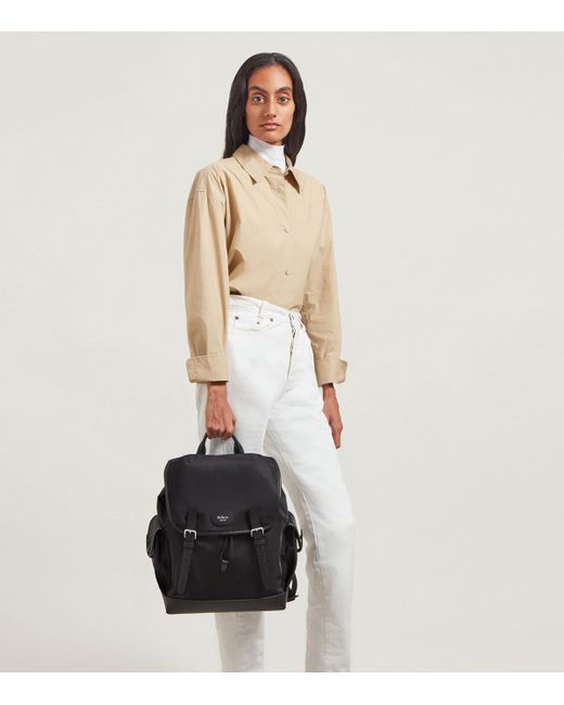 Mulberry Nylon Heritage Backpack in Black for Men | Lyst