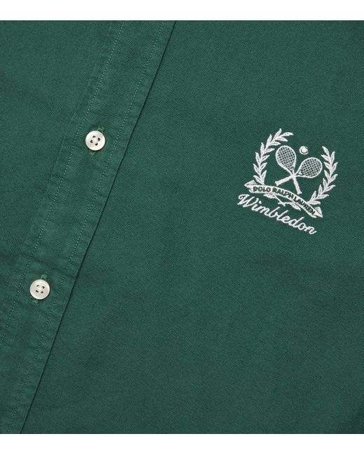 Polo Ralph Lauren X Wimbledon Logo Shirt in Green for Men | Lyst