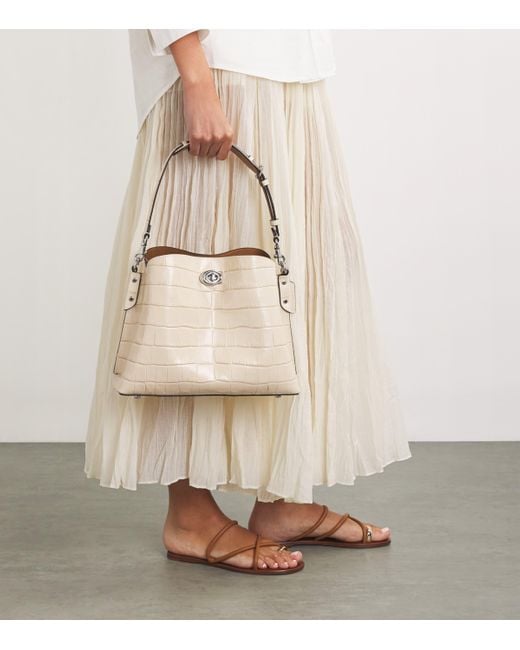 COACH Leather Willow Bucket Bag in Natural | Lyst
