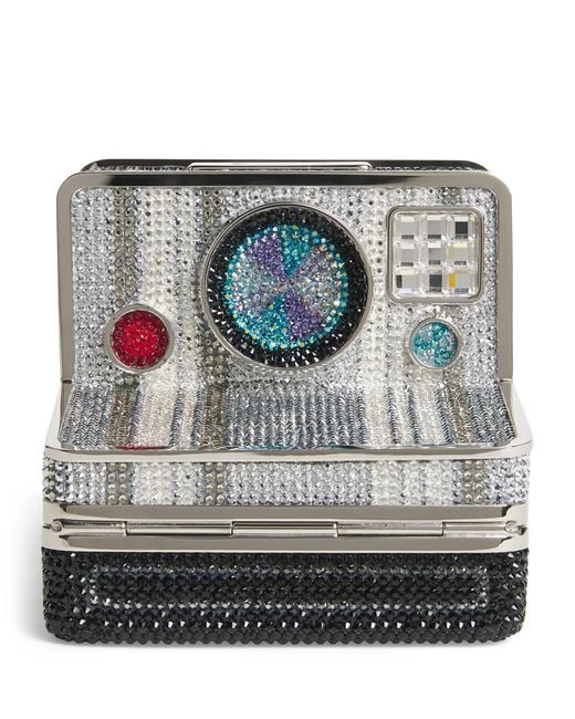 Judith Leiber Crystal-Embellished Image Clutch Bag in Metallic | Lyst UK
