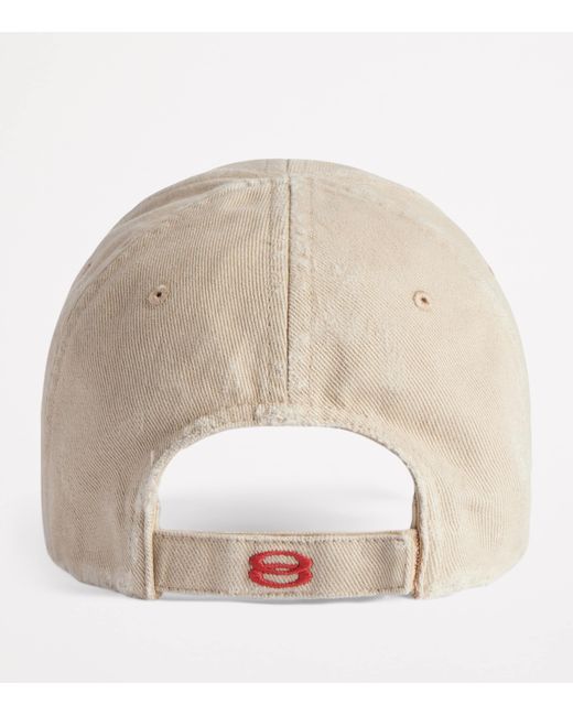 Balenciaga Cotton Double Unity Cap in White for Men | Lyst