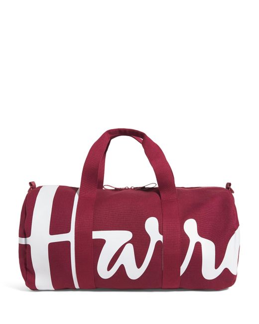 Harrods Cotton Logo Barrel Bag in Red for Men | Lyst