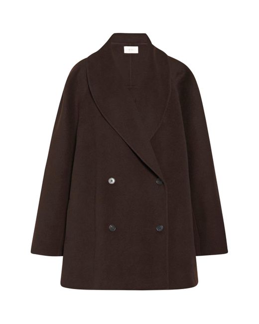 The Row Polli Virgin Wool-Blend Coat in Brown | Lyst