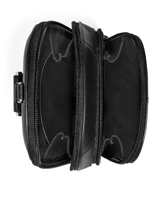 Montblanc Leather Sartorial Sling Bag in Black | Lyst
