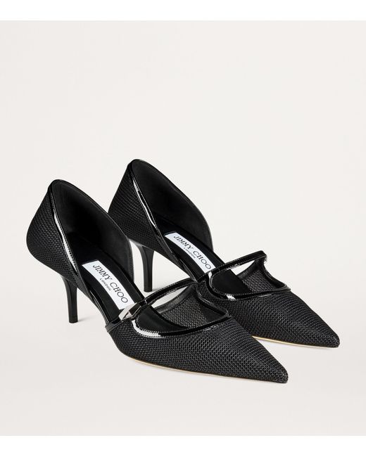 Jimmy Choo Carolyn 60 Mesh Pumps In Black Lyst