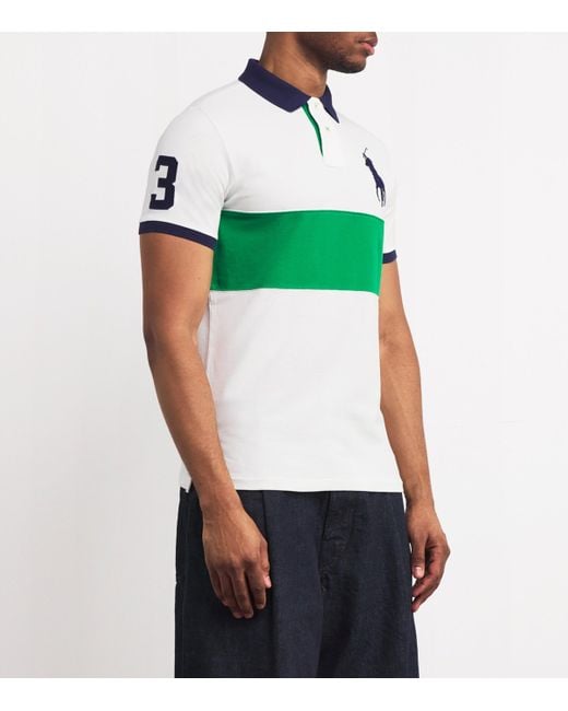Polo Ralph Lauren Mesh Big Pony Polo Shirt in Green for Men | Lyst