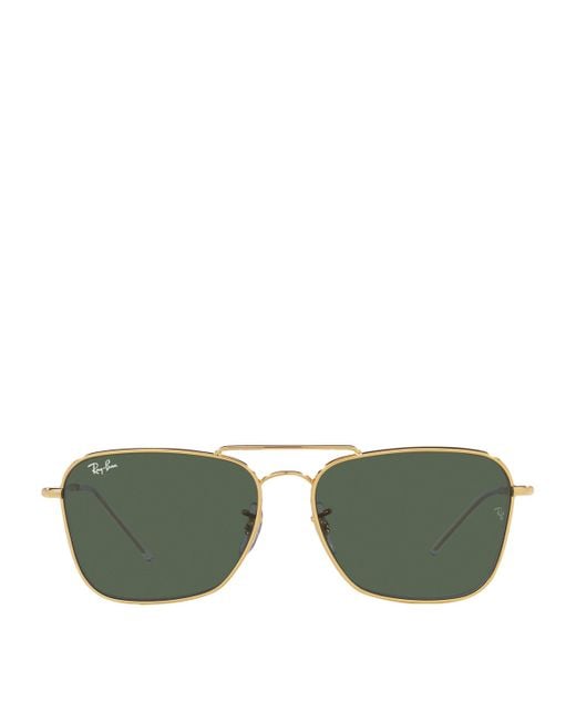 Ray-Ban Tone Square Sunglasses in Green | Lyst UK