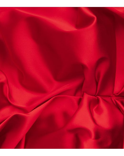 Max Mara Gathered Maxi Dress | Lyst