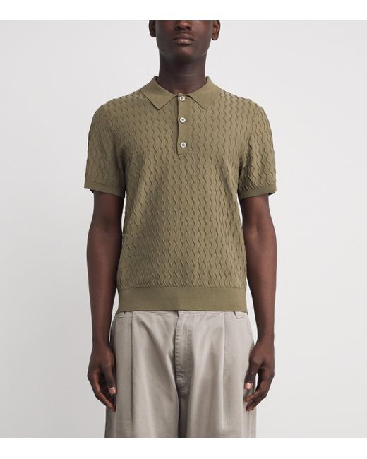 Che Studios Cotton Quinn Polo Shirt in Green for Men | Lyst UK