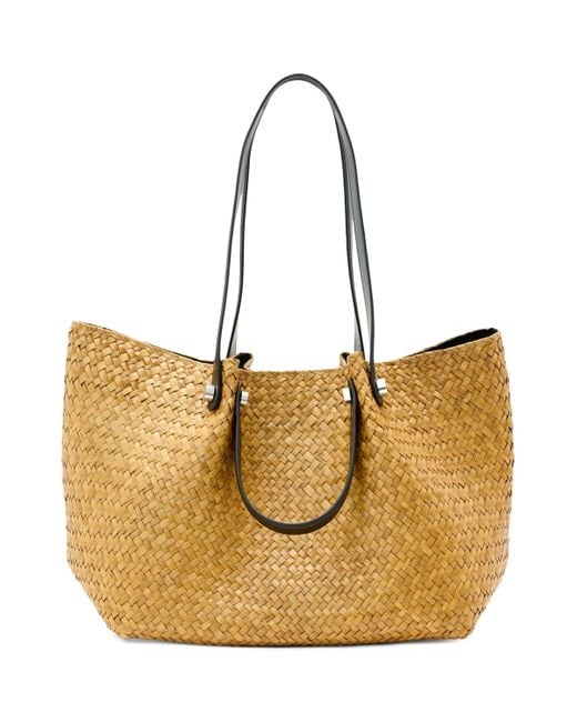 AllSaints Paper Straw Allington Tote Bag in Natural | Lyst