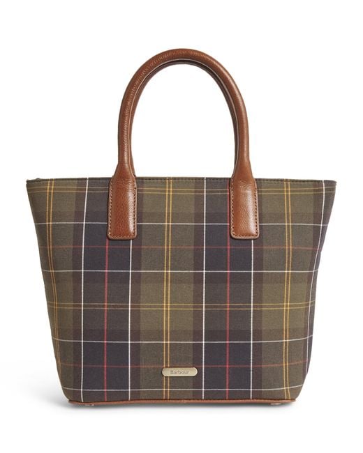 Barbour Tartan Birch Tote Bag in Brown | Lyst
