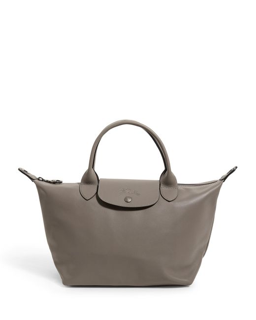 Longchamp Small Leather Le Pliage Xtra Handbag in Grey | Lyst UK