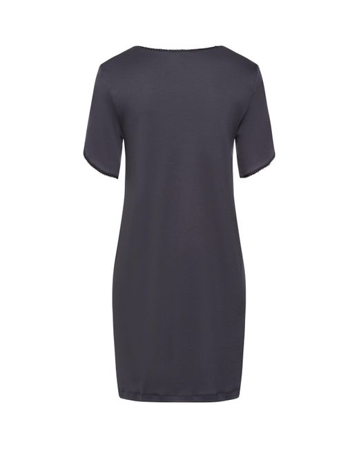 Hanro Cotton Una Nightdress in Blue | Lyst UK