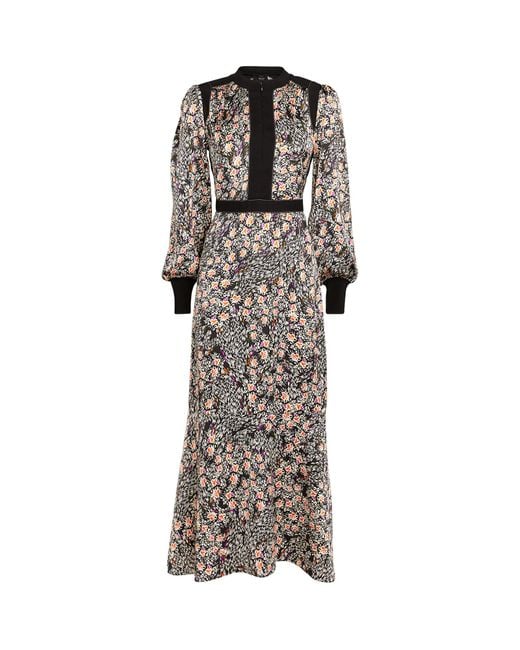 ME+EM Me+em Floral Belted Maxi Dress | Lyst