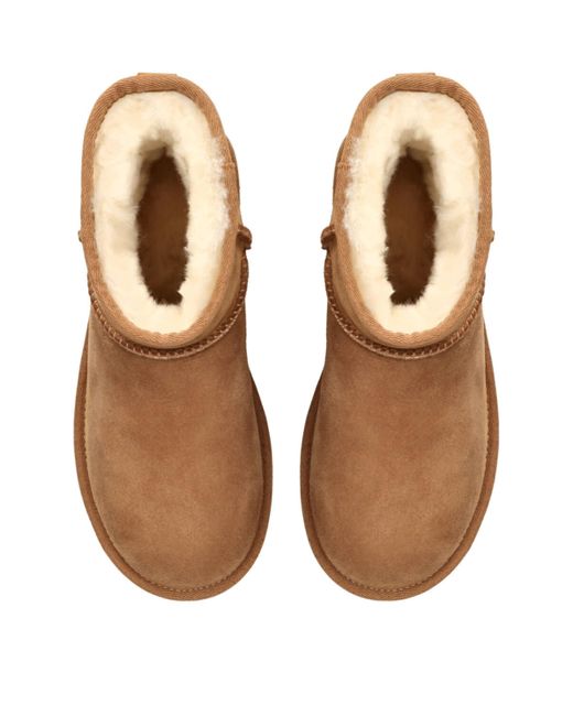 UGG Suede Classic Mini Regenerate Boots in Brown | Lyst