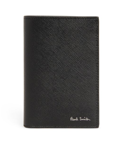 Paul Smith Leather Mini Blur Vertical Wallet in Black for Men | Lyst