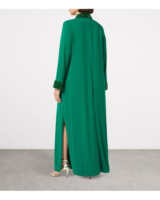 Marina Rinaldi X Dima Ayad Uranio Maxi Shirt Dress in Green | Lyst