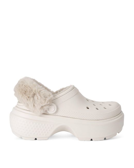 Crocs™ Lined Stomp Clogs in White | Lyst