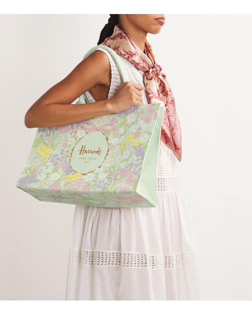 Harrods Spring Tote Bag in Yellow | Lyst